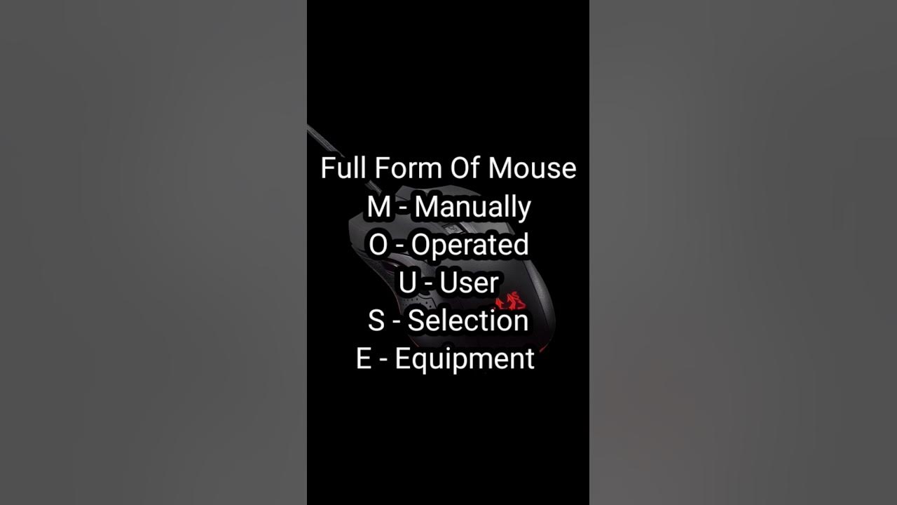 Full Form Of Mouse What Is The Full Form Of Mouse viralshort full-form-of-mouse-what-is-the-full-form-of-mouse-viralshort