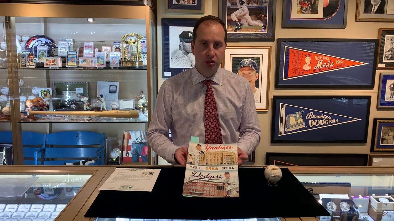 1956 Yankees Team Signed World Series Program - YouTube