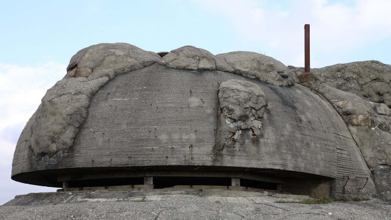 German coastal fortress in Sirevåg - YouTube