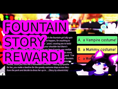 ROYALE HIGH | HALLOWEEN HALO 2020 FOUNTAIN STORY FOUNTAIN GIRL VAMPIRE ...