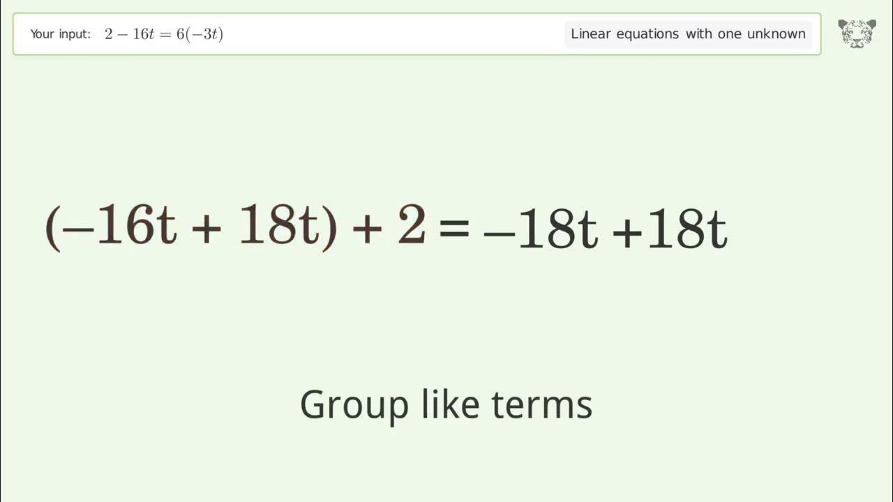 linear-equation-with-one-unknown-solve-2-16t-6-3t-step-by-step