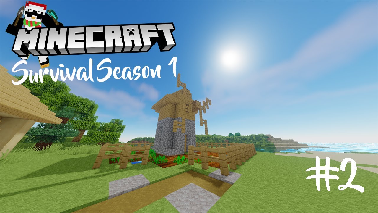 Minecraft Survival - S1E2 - Moara de vant - YouTube
