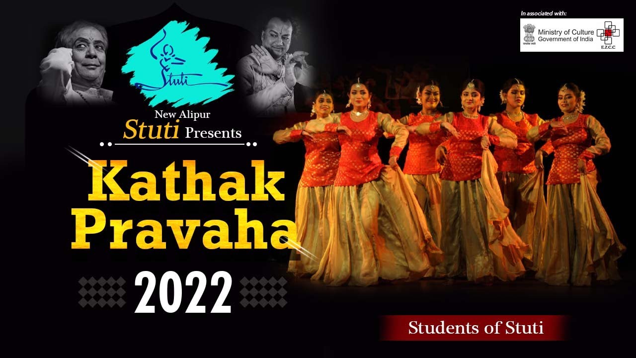 Students of Stuti performance in Kathak Pravaha 2022 - YouTube