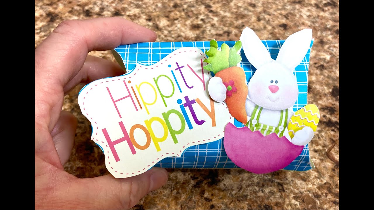 How to make the Hippity Hoppity Easter 3D Pillow Box - YouTube