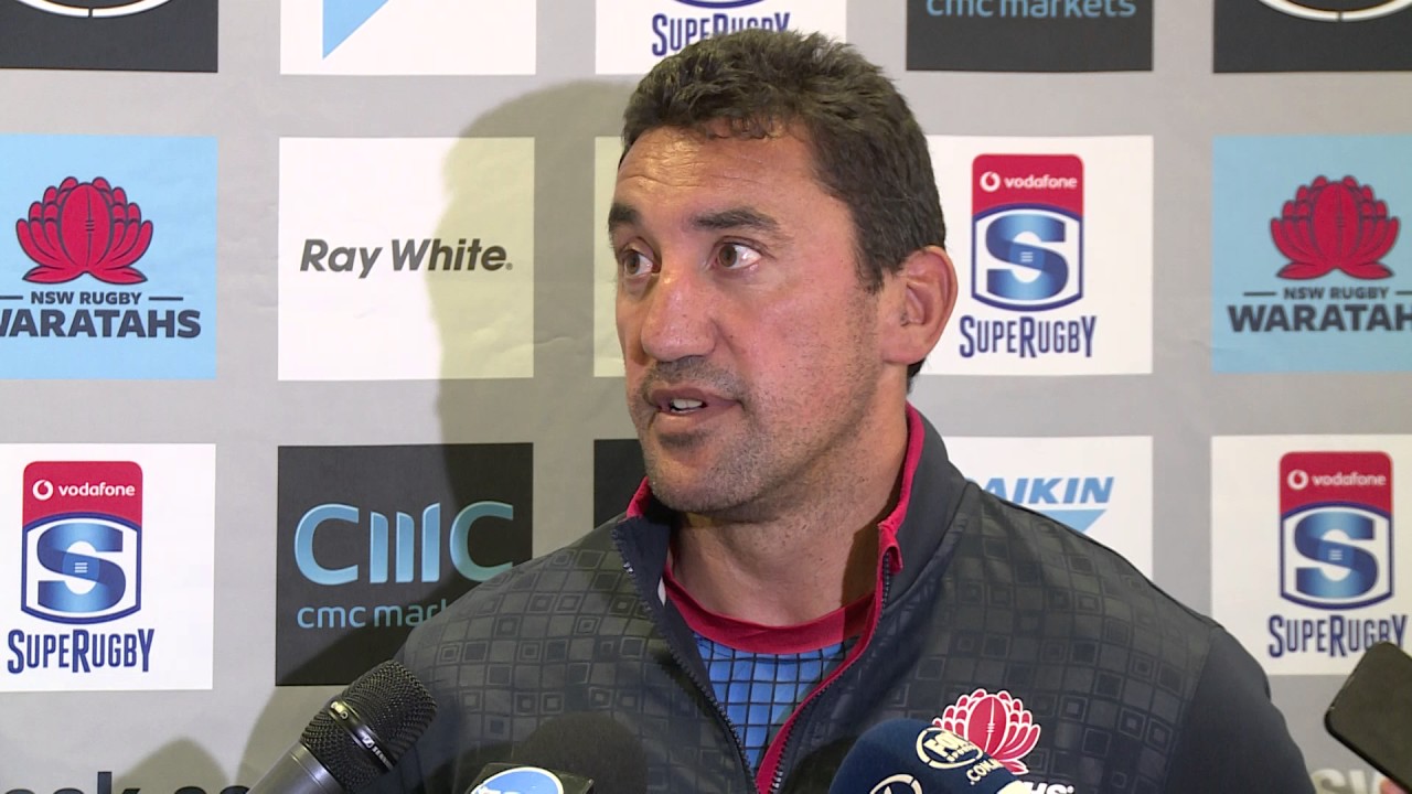 NSW Waratahs Head Coach Daryl Gibson Post Team Announcement - YouTube