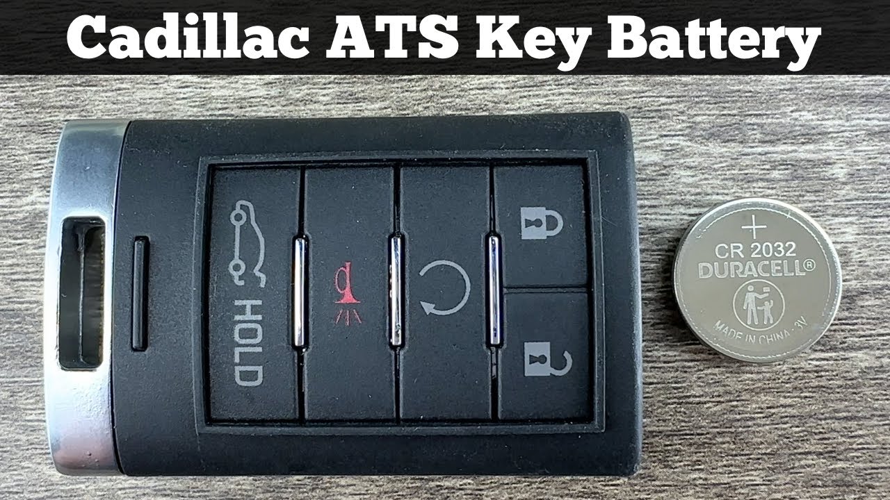 How To Replace 2013 - 2014 CADILLAC ATS Remote Key Fob Battery - Change ...
