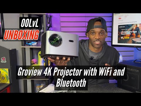 Groview 4K Projector with WiFi and Bluetooth Unboxing - YouTube