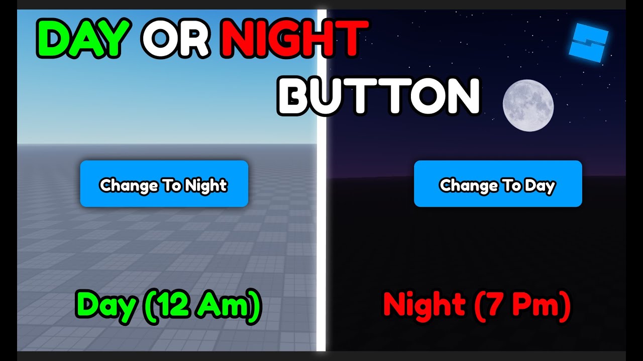 How To Make Day/Night Toggle Button In Roblox Studio - YouTube