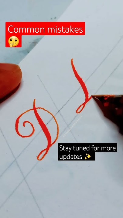 common calligraphy mistakes | calligraphy for beginners #shorts - YouTube