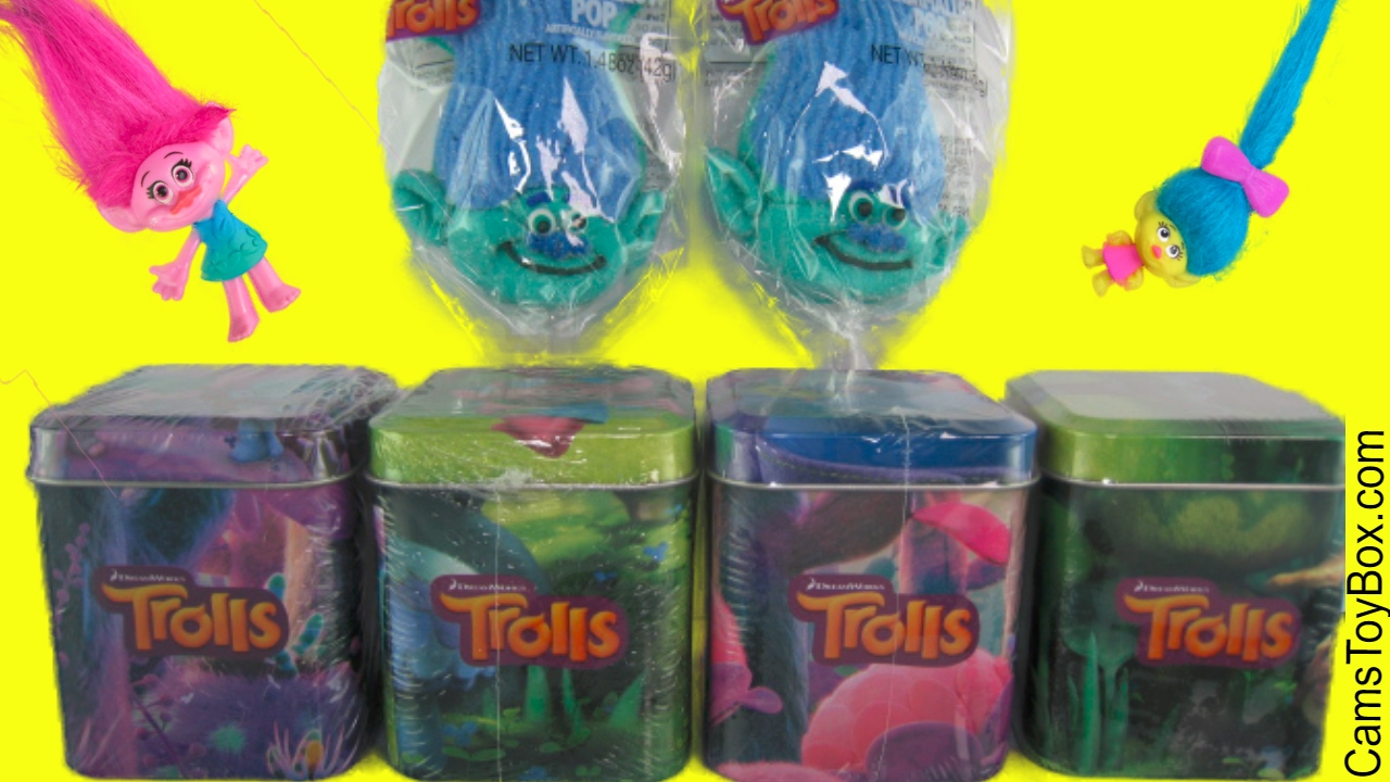 Dreamworks Trolls Surprise Tins Box Bulls I Toy Surprises for Kids Fun ...