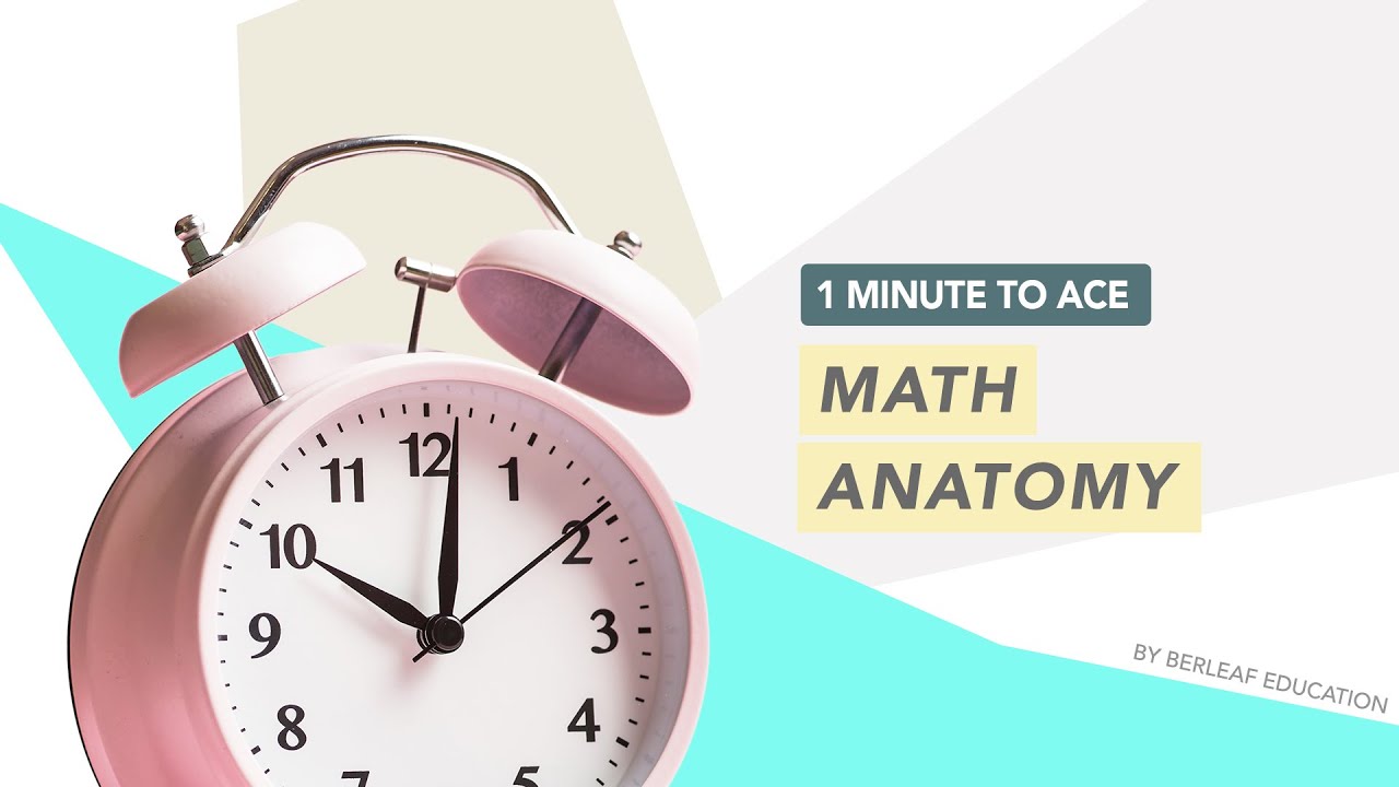 [ 1 Min to Ace ] Math Anatomy | By Berleaf Education - YouTube