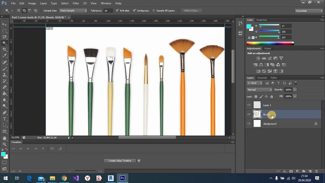 Photoshop Part 6 Quick Selection Tools - YouTube