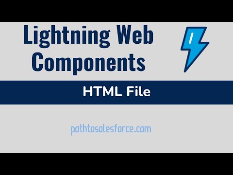Lightning Web Components (LWC) 02 | HTML File - YouTube