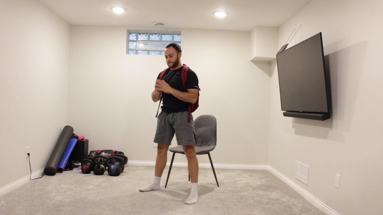 Backpack Box Squat - YouTube