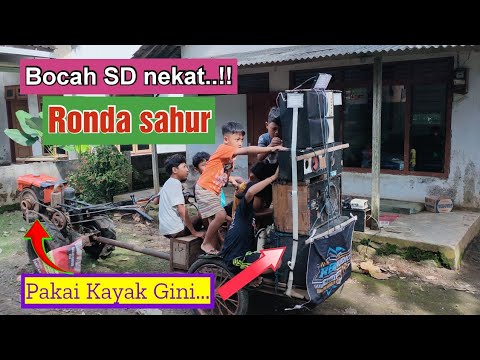 Anak creatif‼️masih SD gabungin sound buat ronda sahur