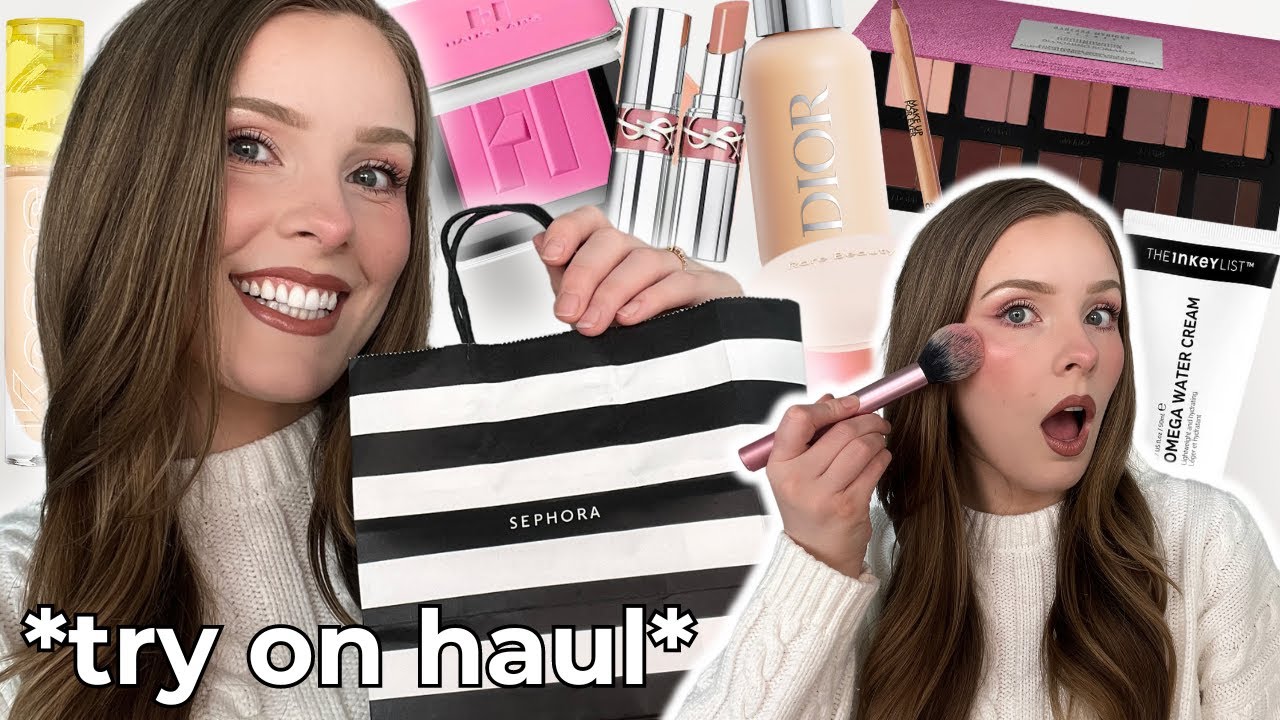 Sephora try on haul | testing new products from Sephora - YouTube