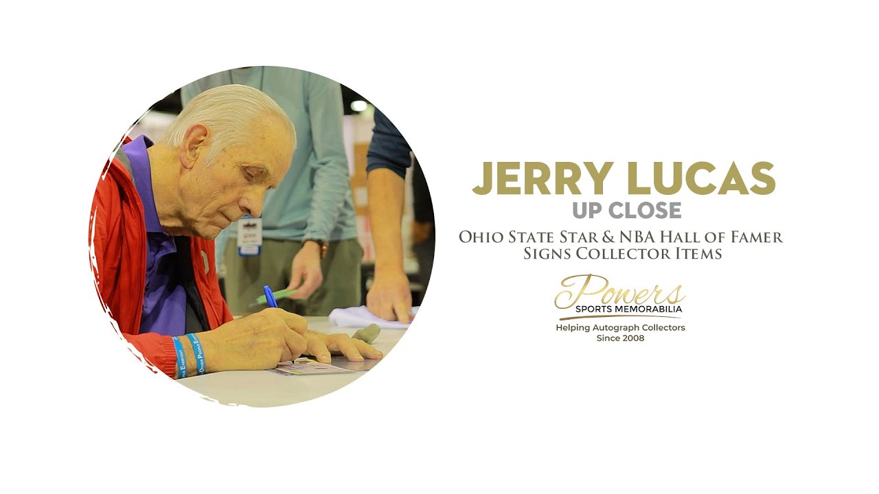 Jerry Lucas Up Close: Ohio State Star & NBA Hall of Famer Signs ...