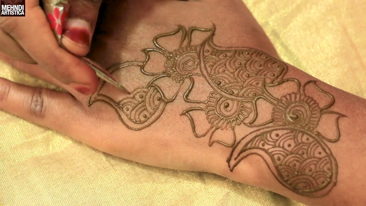 Paisley Floral Filler Mehndi Designs for Hands|Unique Easy Time Lapse ...