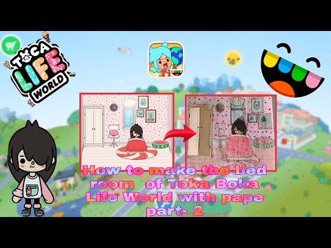 DIY paper quiet book||How to make a paper bed room. (part-2) handmade ...