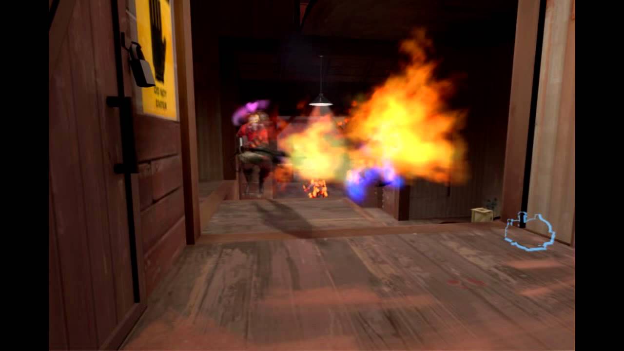 Team Fortress 2: TF2 Pyro Backburner & Flare Gun "Epic Flare Gun Shot ...