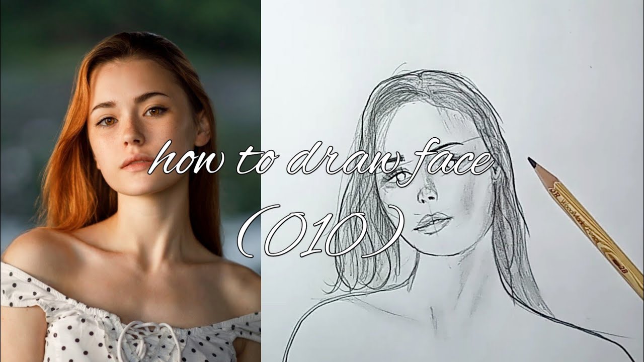 How to draw a face (101) / pencil sketch - YouTube