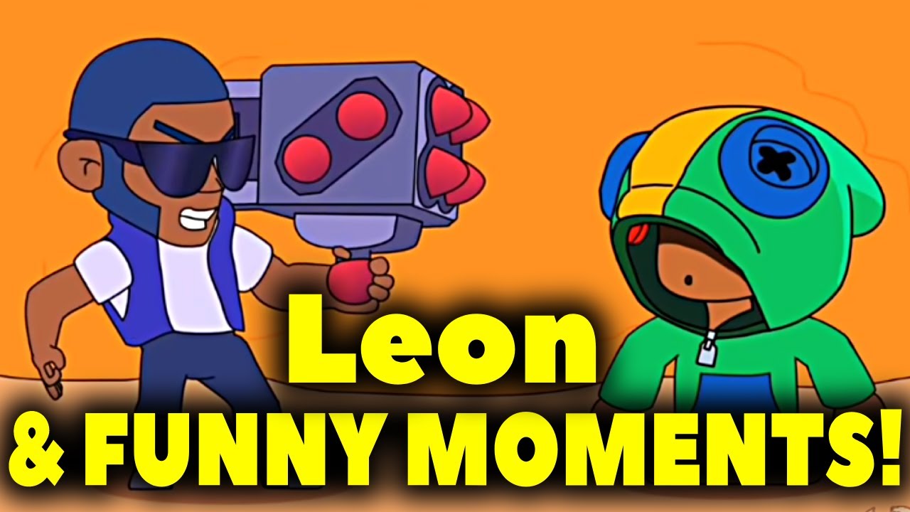 BRAWL STARS ANIMATION - Leon & Brawl Stars Funny Moments - YouTube