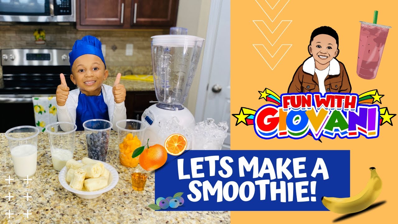 DIY How to Make a Fruit Smoothie (Kid Friendly) #funny - YouTube