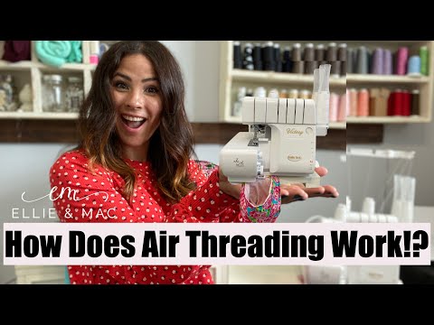Threading A Serger Made EASY With The Baby Lock Victory JET AIR THREADING!!