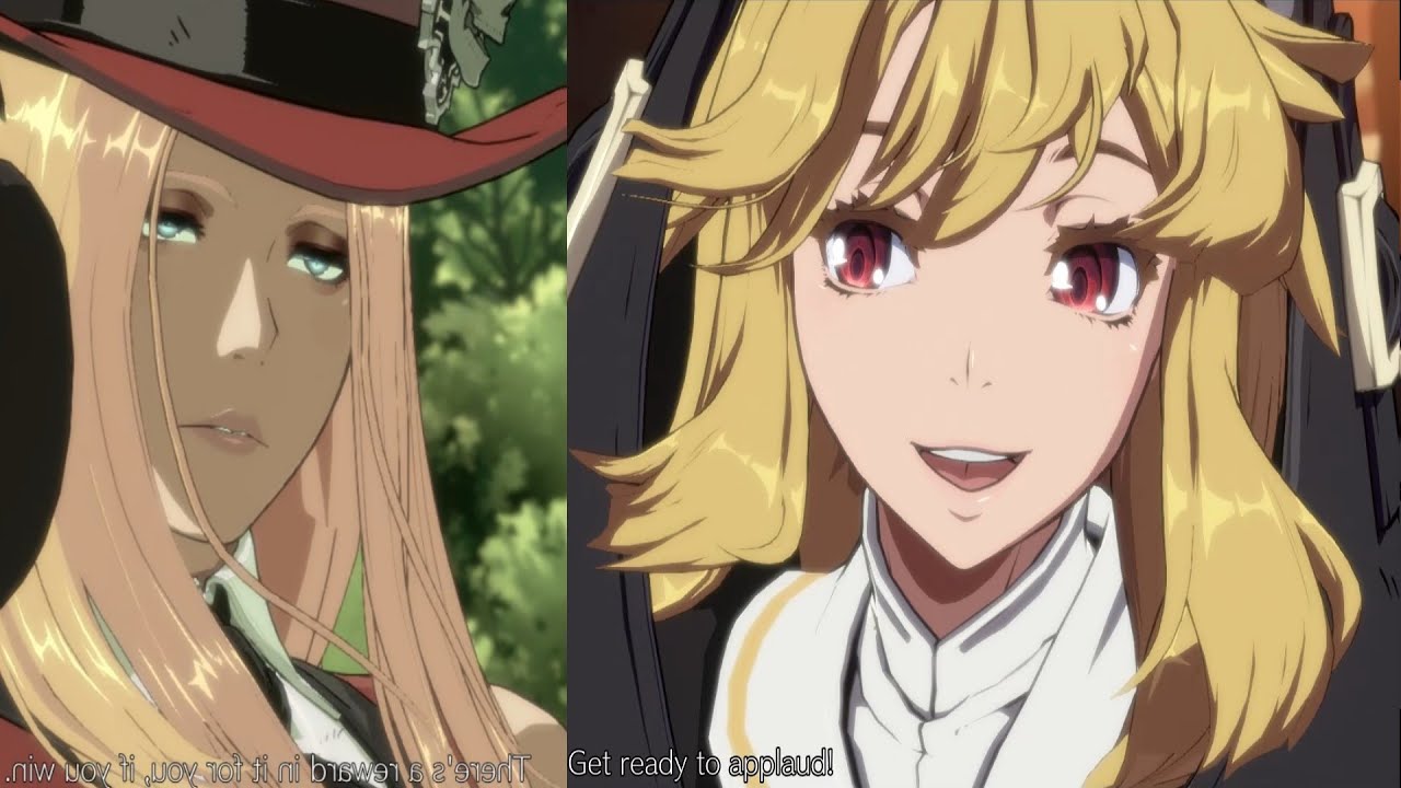 GGST，Lady Ryona，light Bridget, Testament VS blade Nagoriyuki, Millia😍 ...