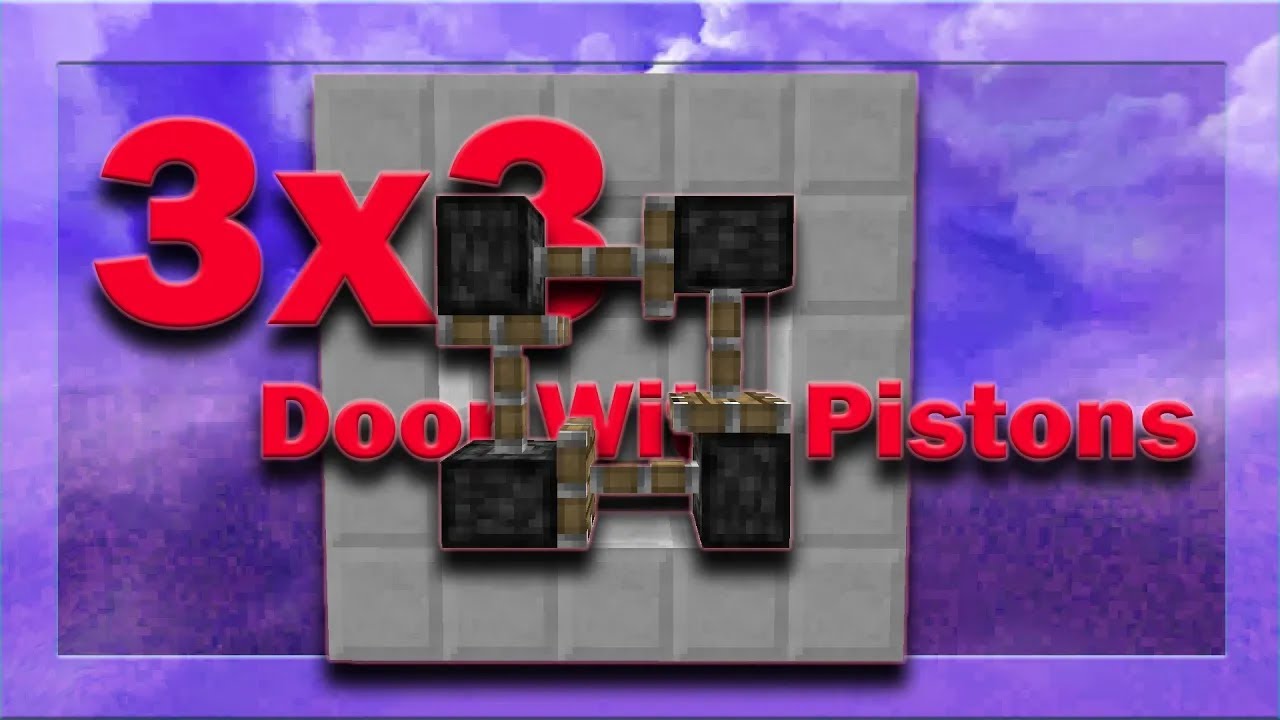 [Tutorial] 3x3 Doors With Some Pistons - YouTube
