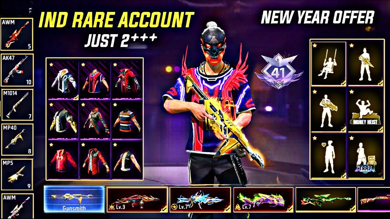 INDIA'S RARE ACC ID SELL // HIGH LEVEL ACC //2 EVO MAX //தமிழ் ...