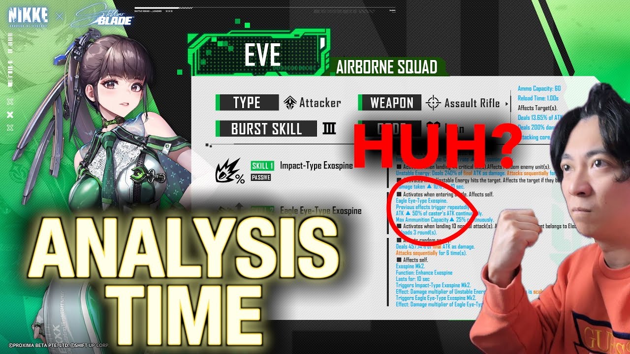 NIKKE SKILL KIT ANALYSIS... but Eve's Skill 2 doesn't make sense - YouTube