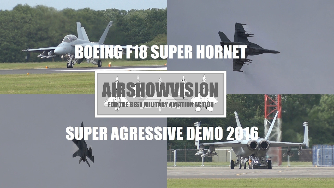 BOEING F18 SUPER HORNET DEMO 2016 (airshowvision) - YouTube