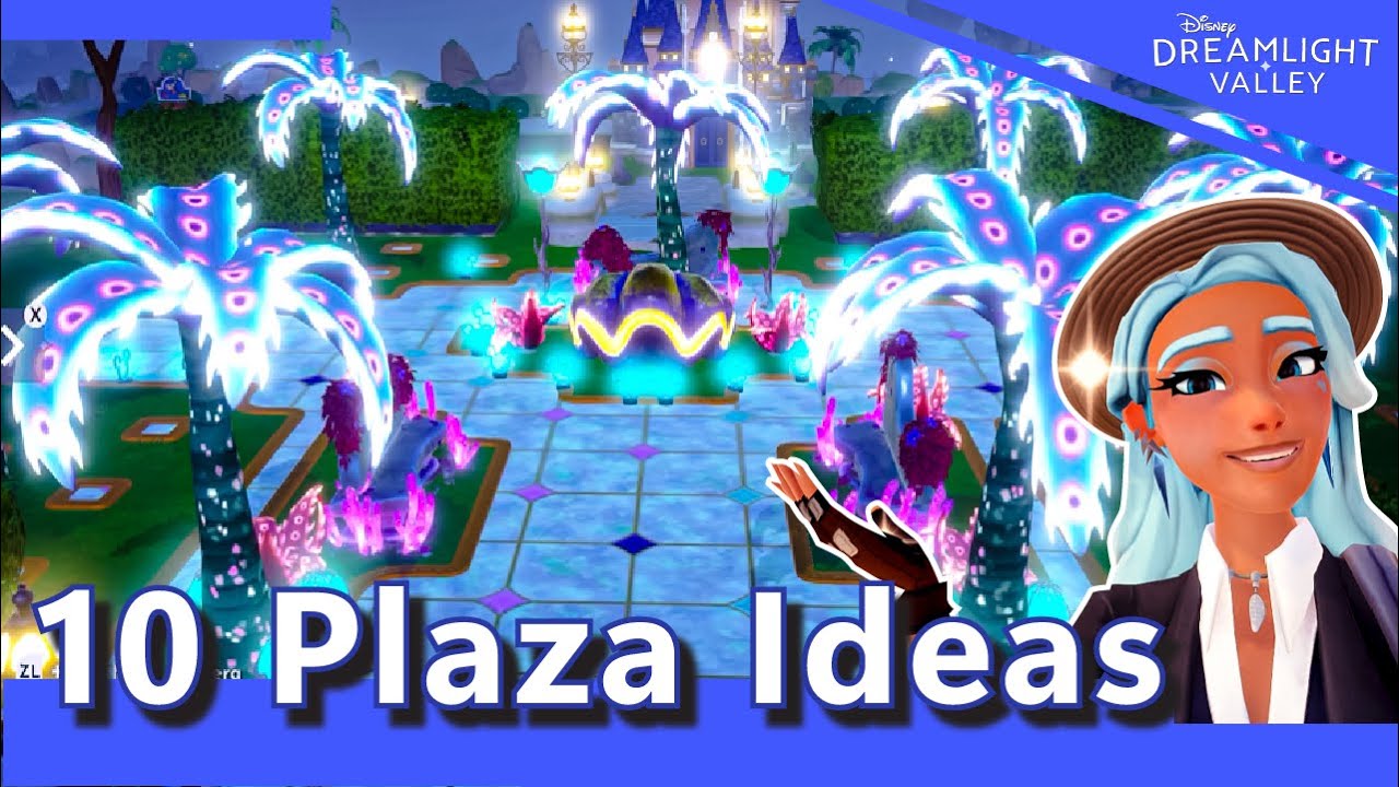 10 Plaza Ideas // Disney Dreamlight Valley - YouTube