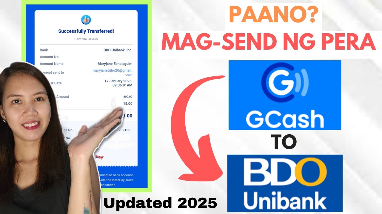 PAANO MAG-SEND NG PERA GCASH TO BDO UNIBANK | UPDATED 2025 - YouTube