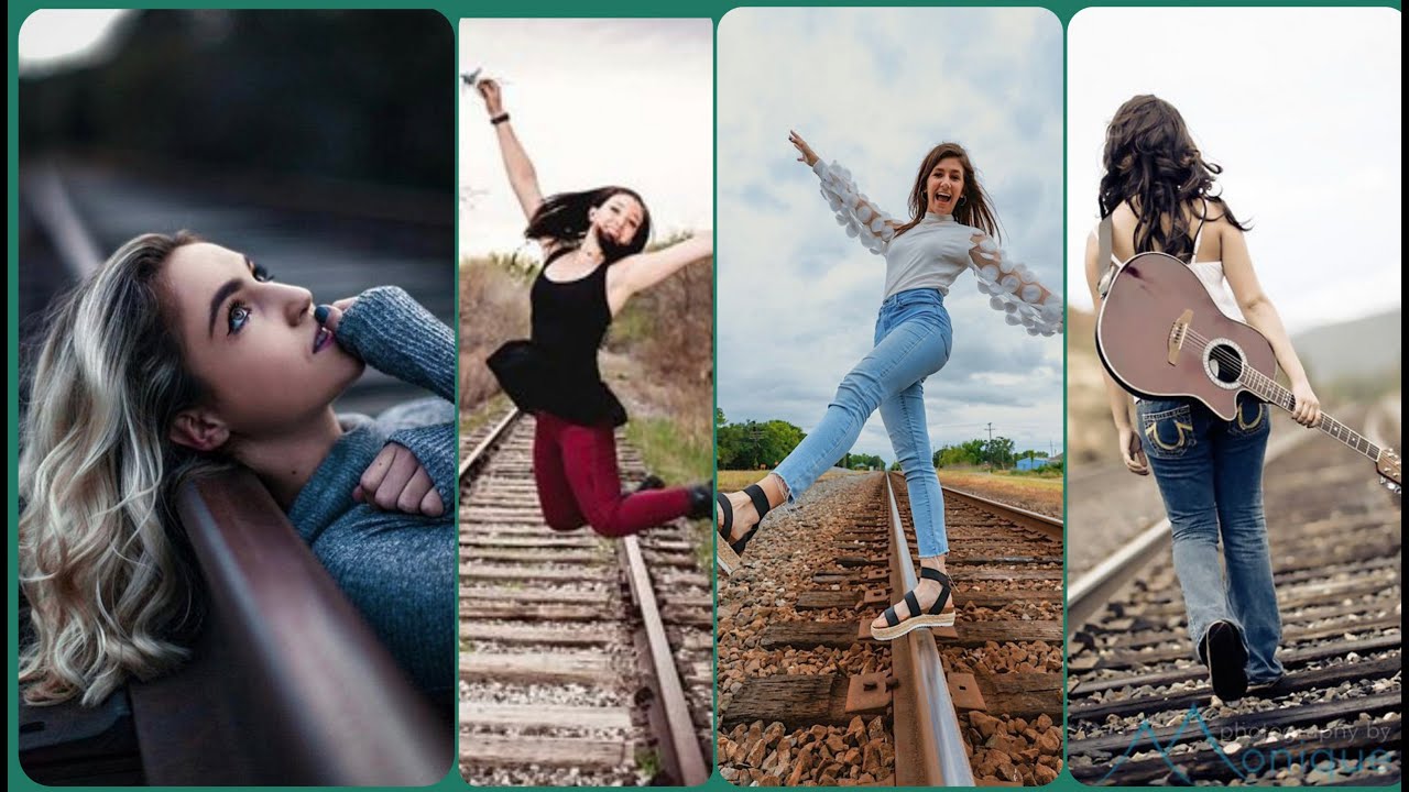 Latest and greatest Railway track photo poses idea for girls ll outdoor ...