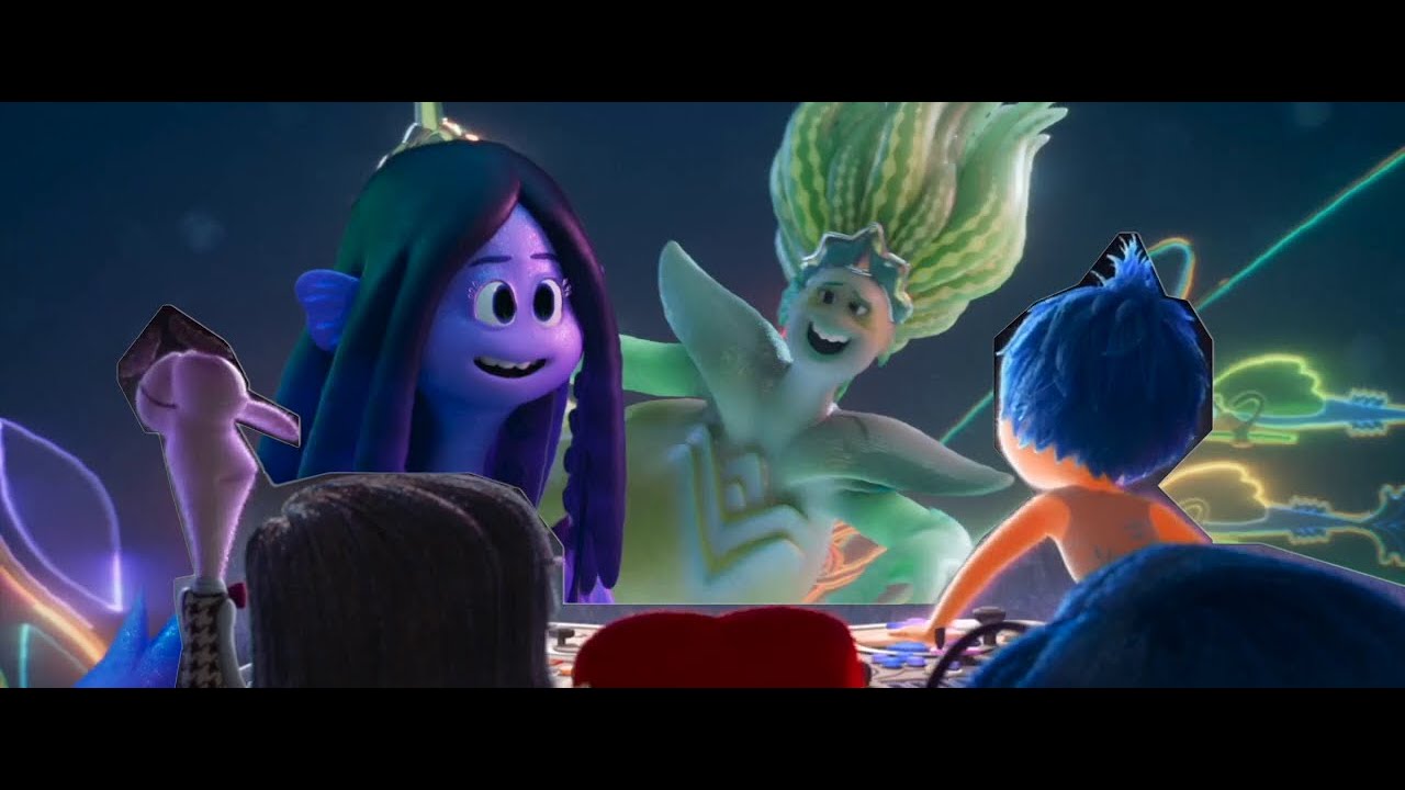 Inside Out Emotions Watching Ruby Gillman, Teenage Kraken Trailer - YouTube