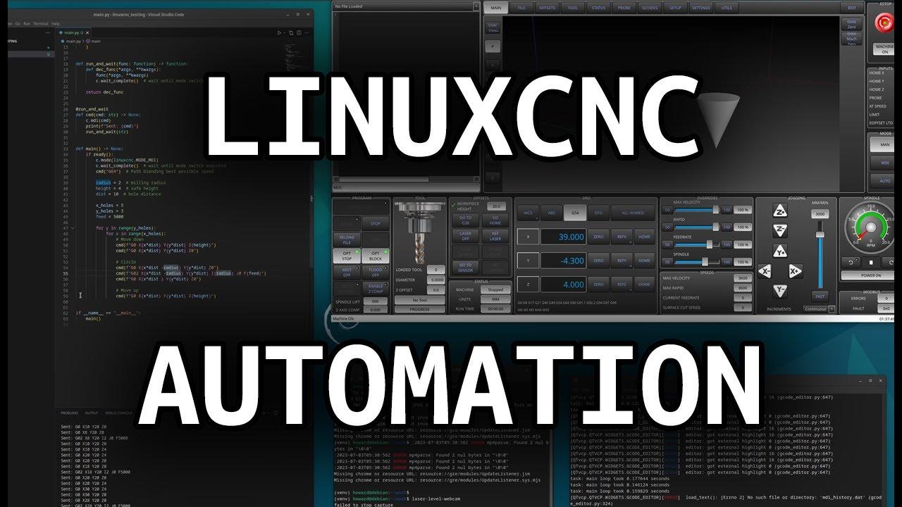 Prototyping a system to machine a very flat surface with LinuxCNC - YouTube