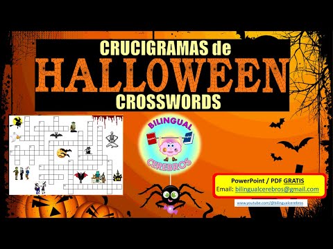 Halloween Crosswords / Crucigramas de Halloween / FREE Spanish ...