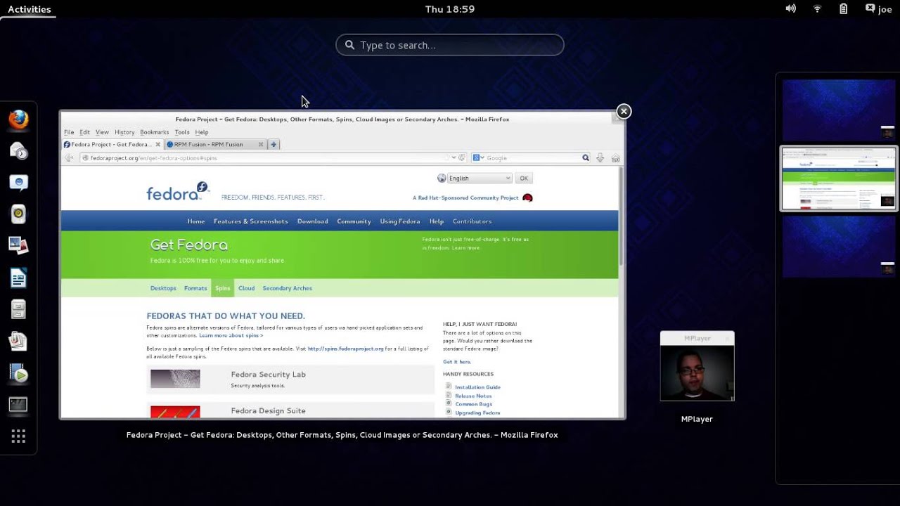 Fedora 19 GNOME Desktop Edition Review - YouTube