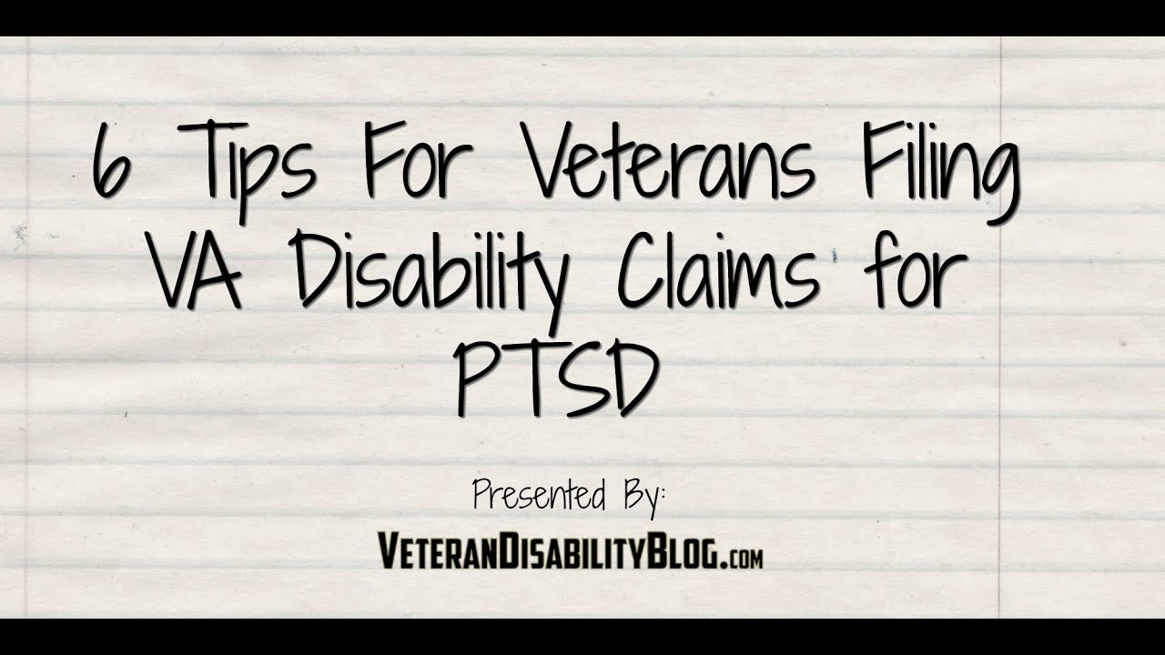6 Tips For Veterans Filing Claims For PTSD - YouTube