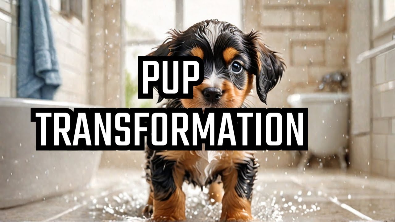 Watch This Messy Pup Turn Sparkly Clean! - YouTube