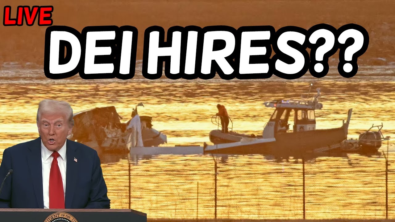 Plane Crash. Washington DC. DEI? No Survivors. Trump Press Conference ...