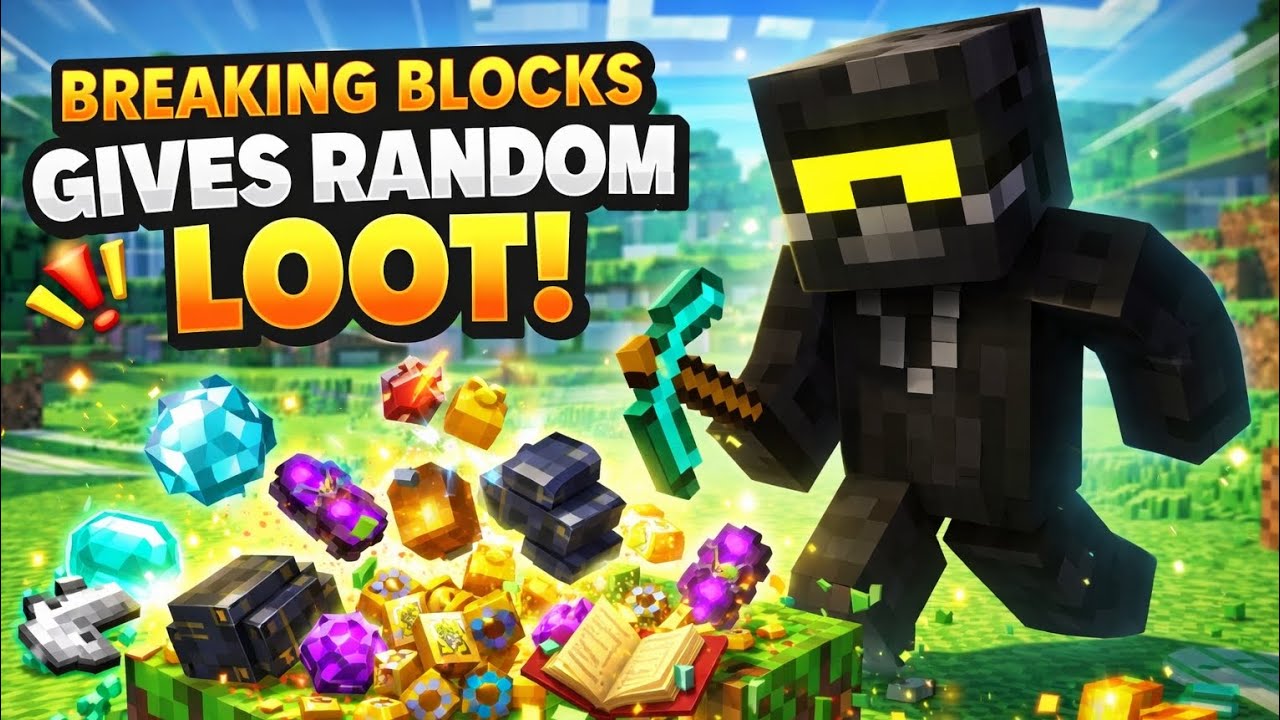 Minecraft Random Loot Challenge 😱 | Har Block Se OP Loot?!(ab kya hoga ...