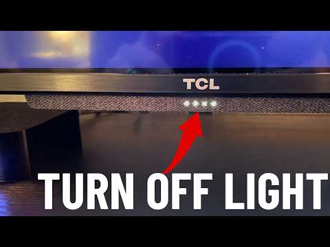 How to Turn Off Status LED Light on TCL TV | Fix Light Blinking on TCL