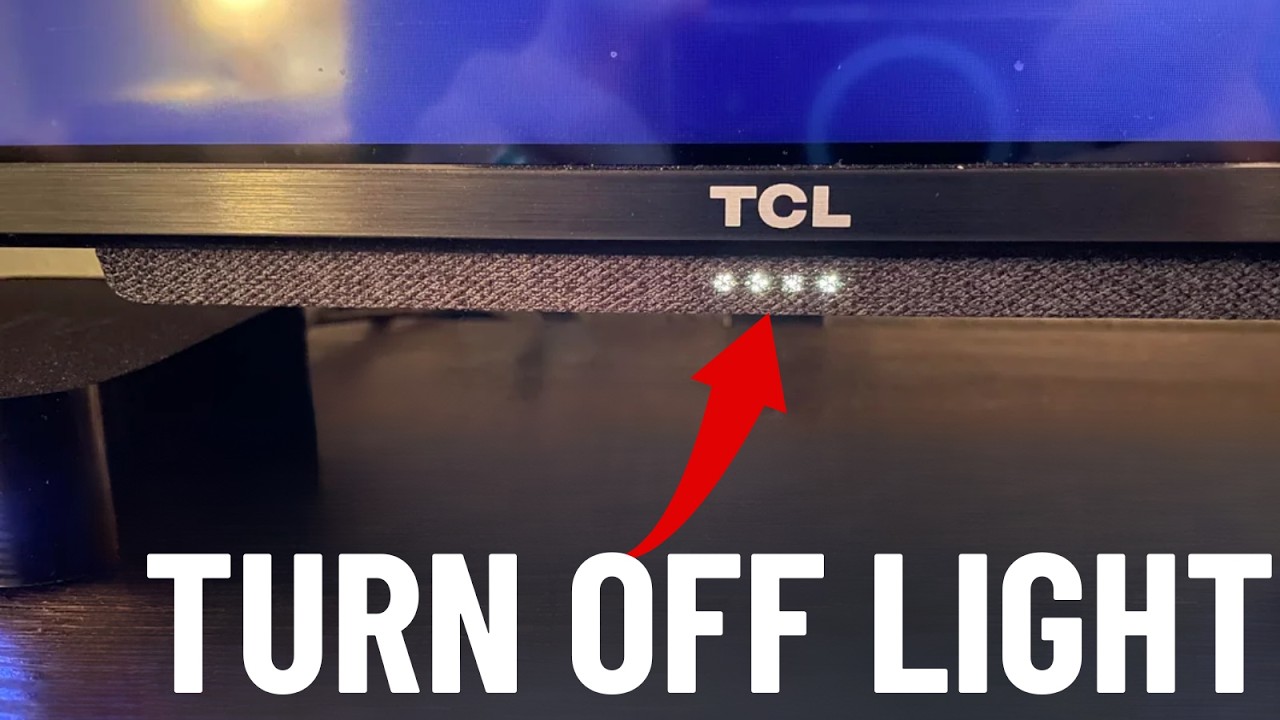 How to Turn Off Status LED Light on TCL TV | Fix Light Blinking on TCL ...