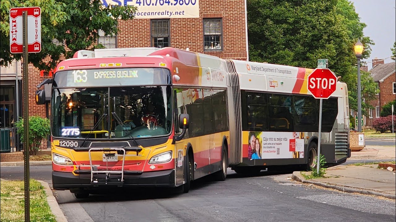 MTA Maryland:2013 New Flyer XDE60 #12090 On The Route 163 To West ...