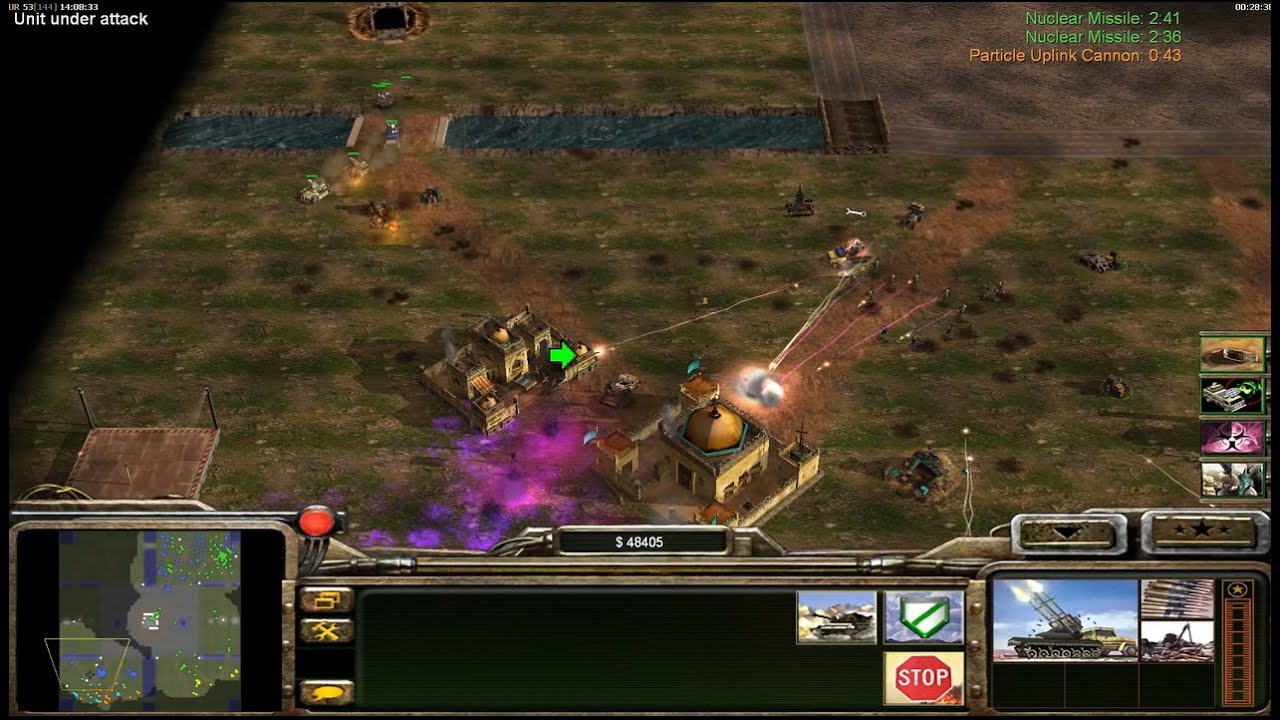 Generals Zero Hour - Random (1v2All) Hard Army - Random - YouTube