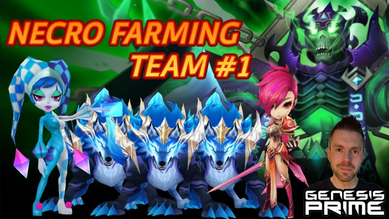 NECRO FARMING TEAM #1 Julie Icaru x3 Astar #summonerswar - YouTube