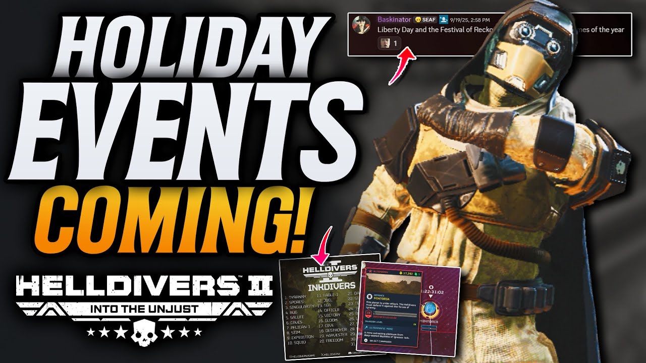 Helldivers 2 Holiday Events Coming! Dev Challenge & Thermite Stats! - YouTube